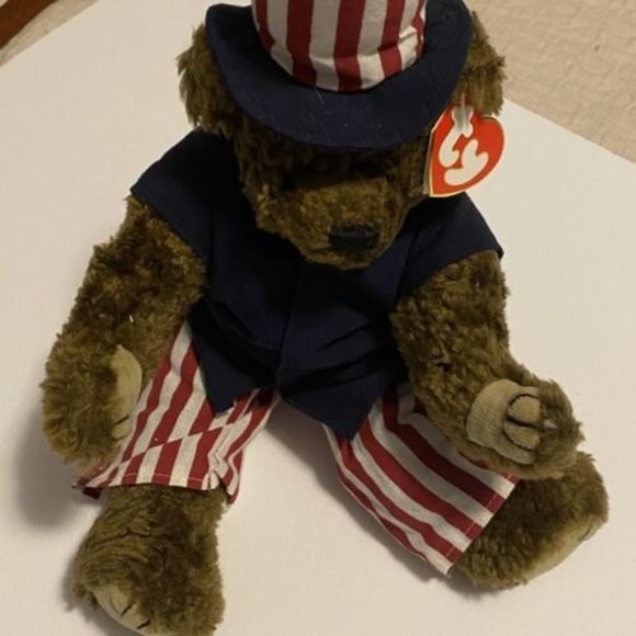 Ty | Toys | Ty Attic Treasures Samuel Uncle Sam Plush Patriotic Bear ...